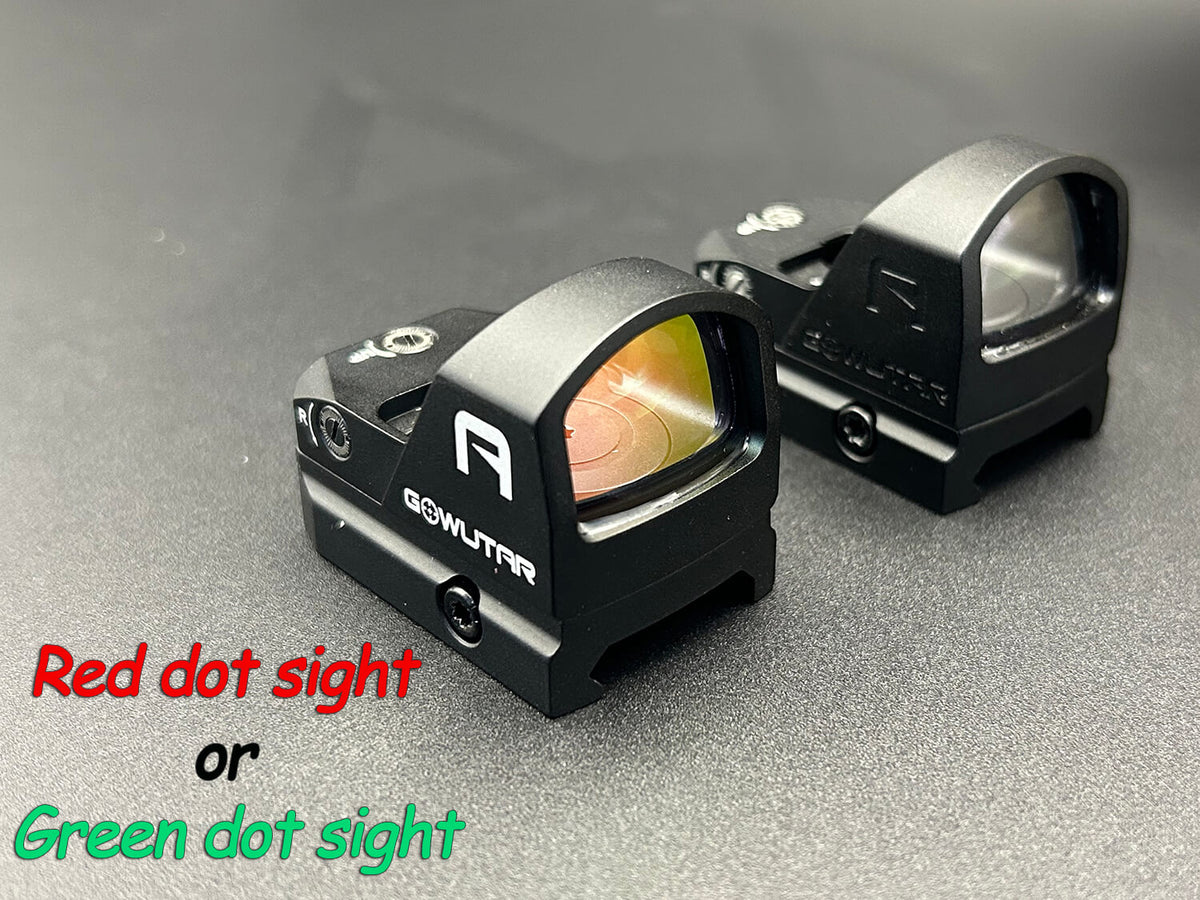 What's the differences between red dot sight and green dot sight? – GOWUTAR