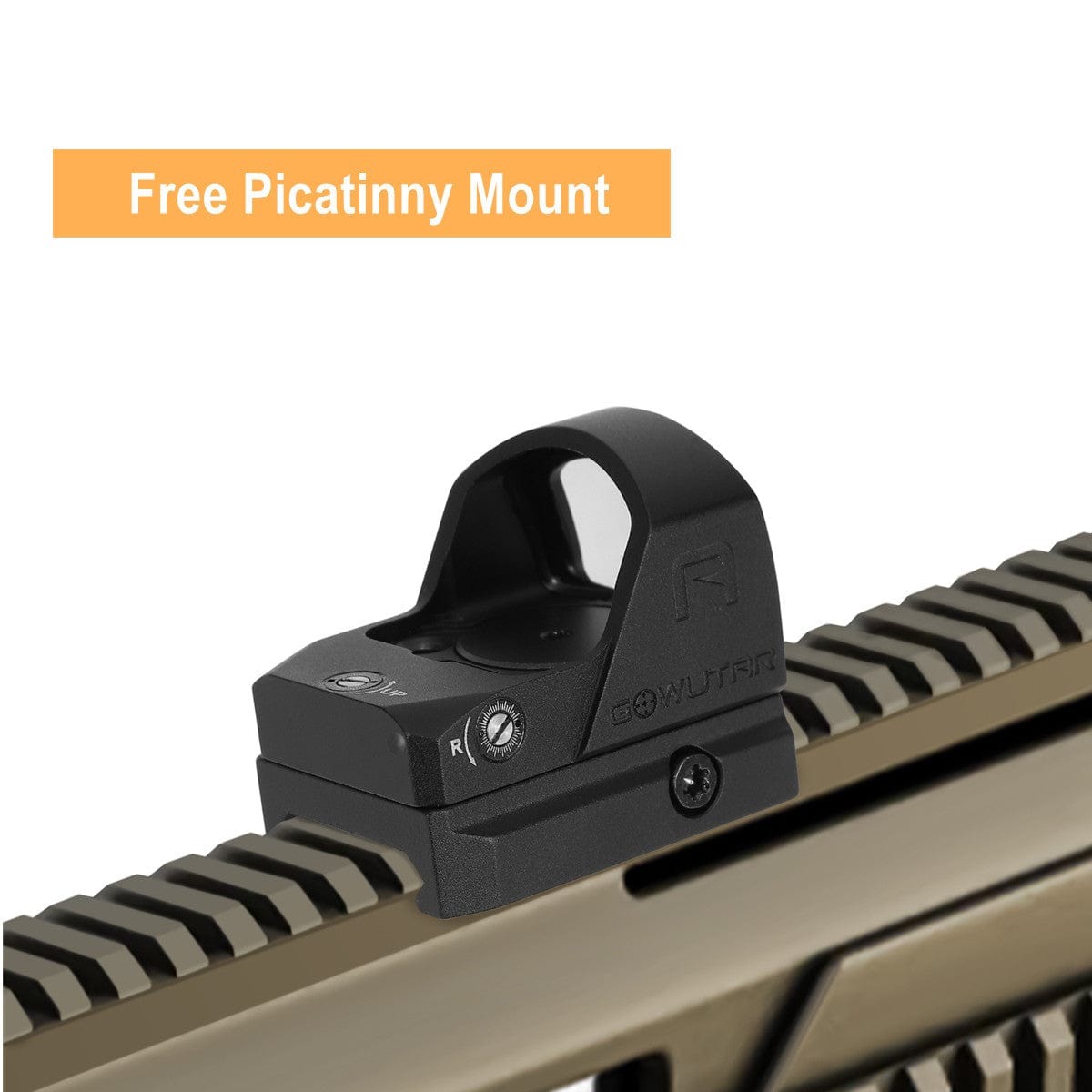 GOWUTAR A20 RMR Green Dot Sight Shake Awake 2MOA Reflex Sight for Full